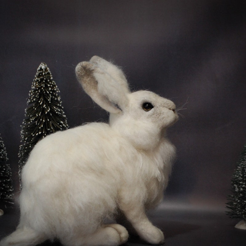 Needle Felted Rabbit - Etsy
