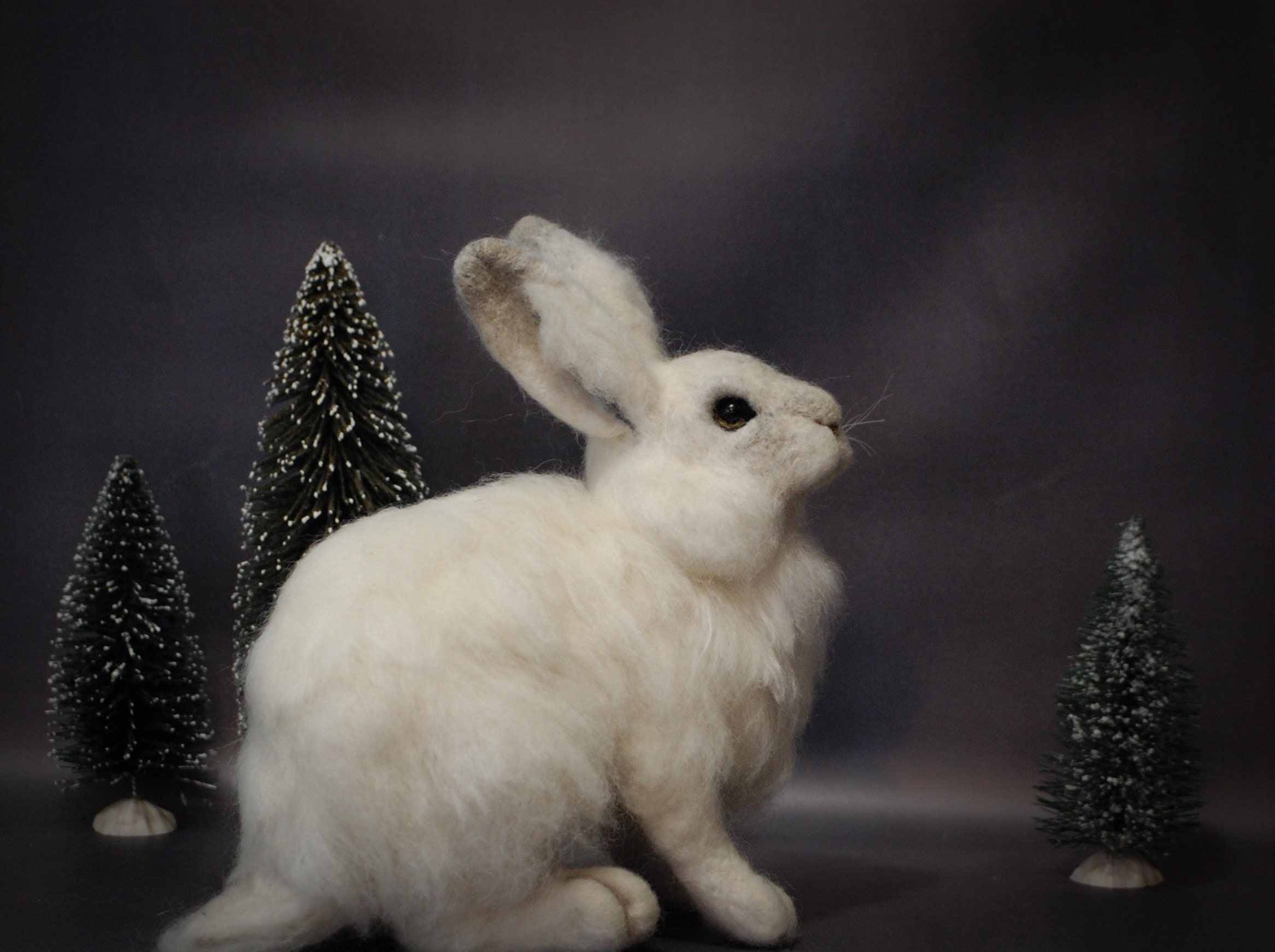 Needle Felted Rabbit Easter Bunny Wool Art Animal | Etsy