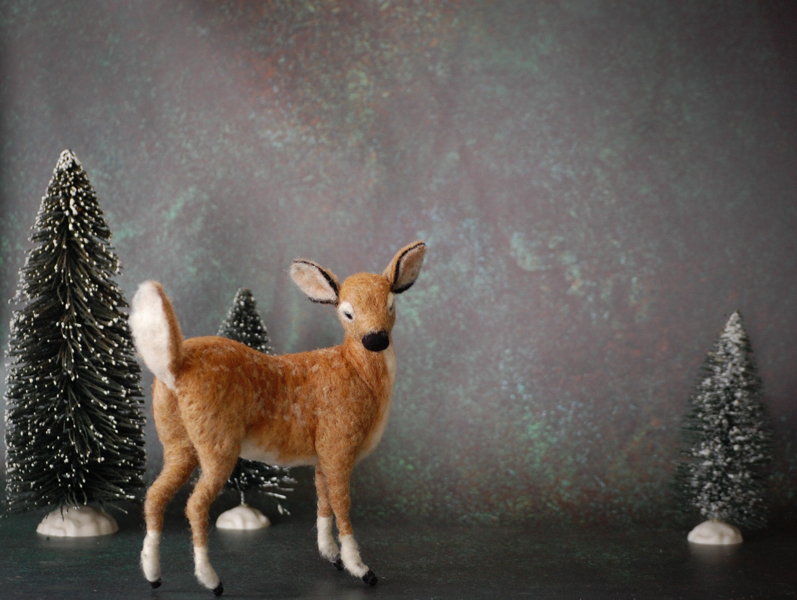 Needle Felted Fawn Deer Made to Order Wool Animal | Etsy