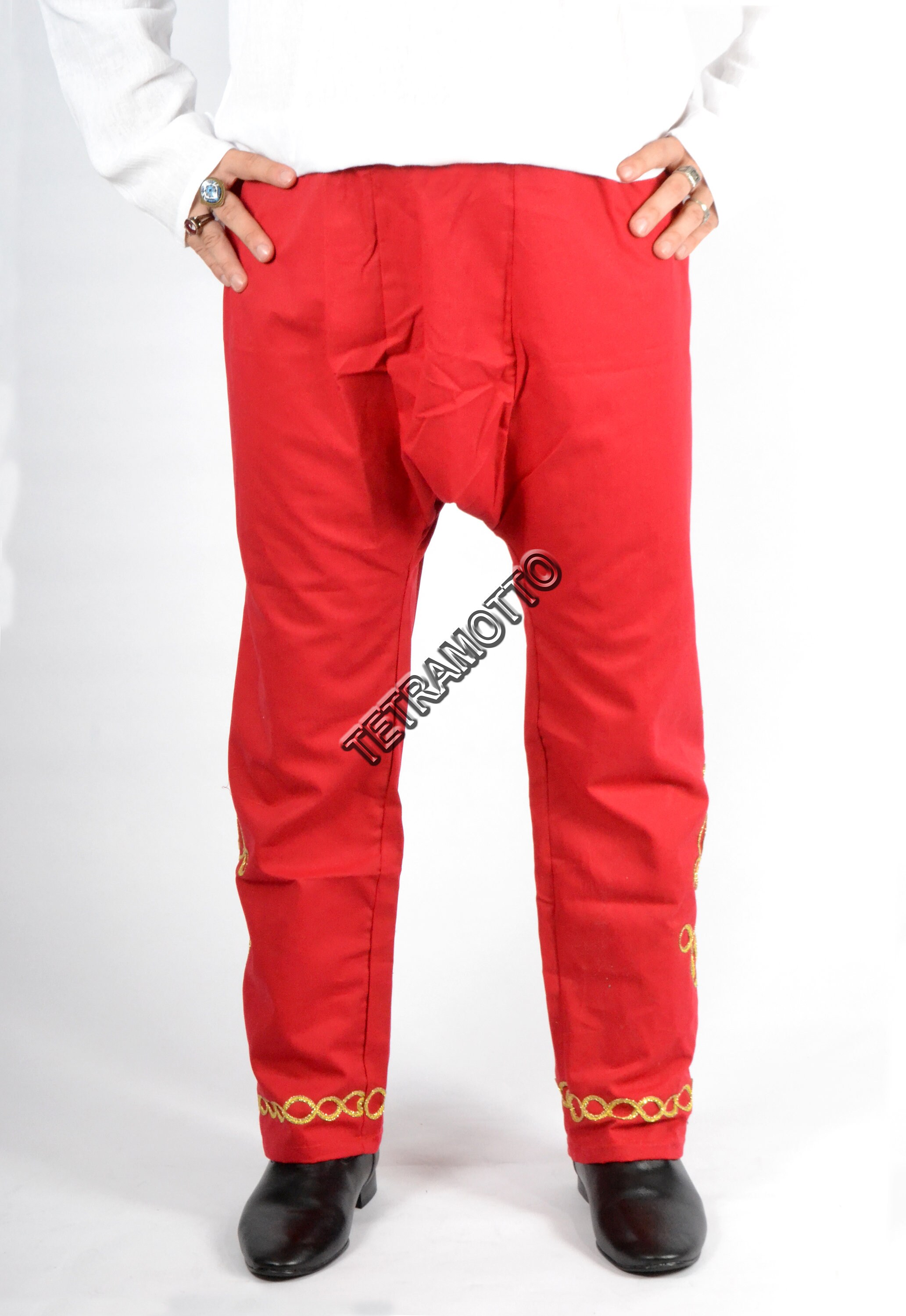 Red Turkish Shalwar Ethnic Dancer Trousers SS7460 - Etsy