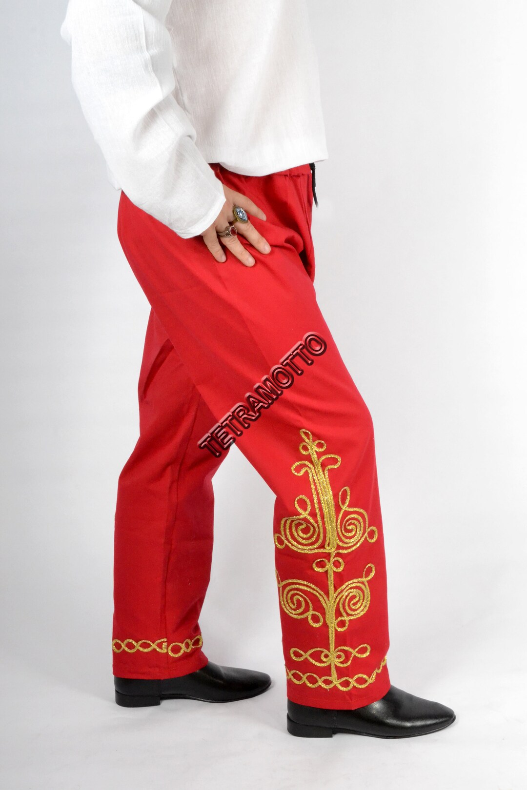Red Turkish Shalwar Ethnic Dancer Trousers SS7460 - Etsy