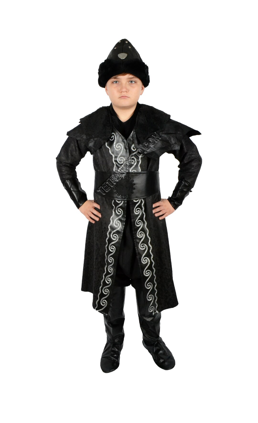 Black Ertugrul Costume Alp Clothes for Kids MEC7458 - Etsy