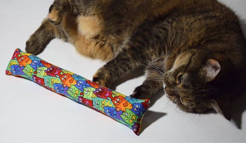Rainbow Cats Fabric Kick Stick Catnip Cat Toy Kicker Gift - Etsy