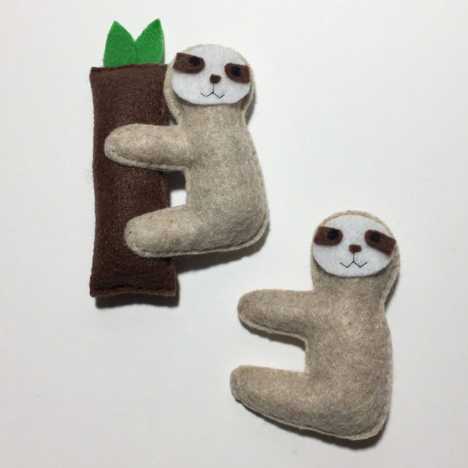 Felt Brown Tan Sloth Catnip Cat Toy Handmade - Etsy