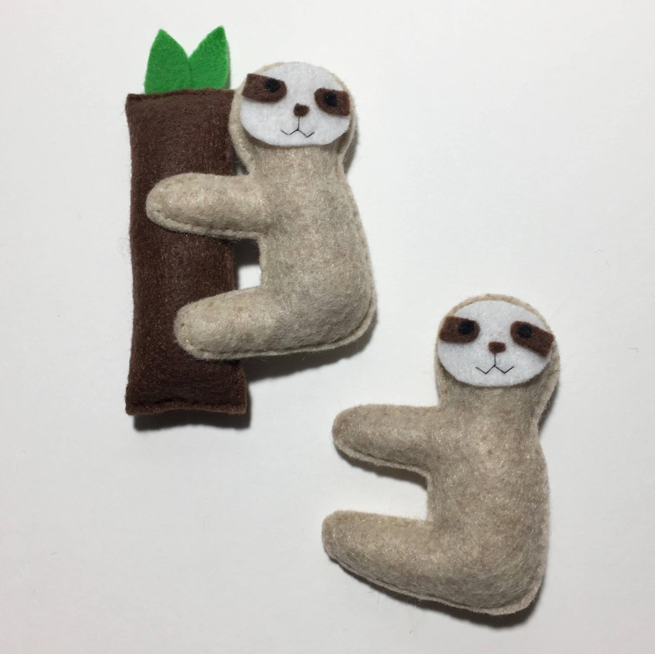 Felt Brown Tan Sloth Catnip Cat Toy Handmade - Etsy