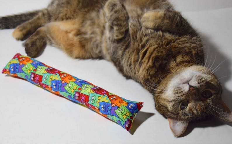 Rainbow Cats Fabric Kick Stick Catnip Cat Toy Kicker Gift - Etsy