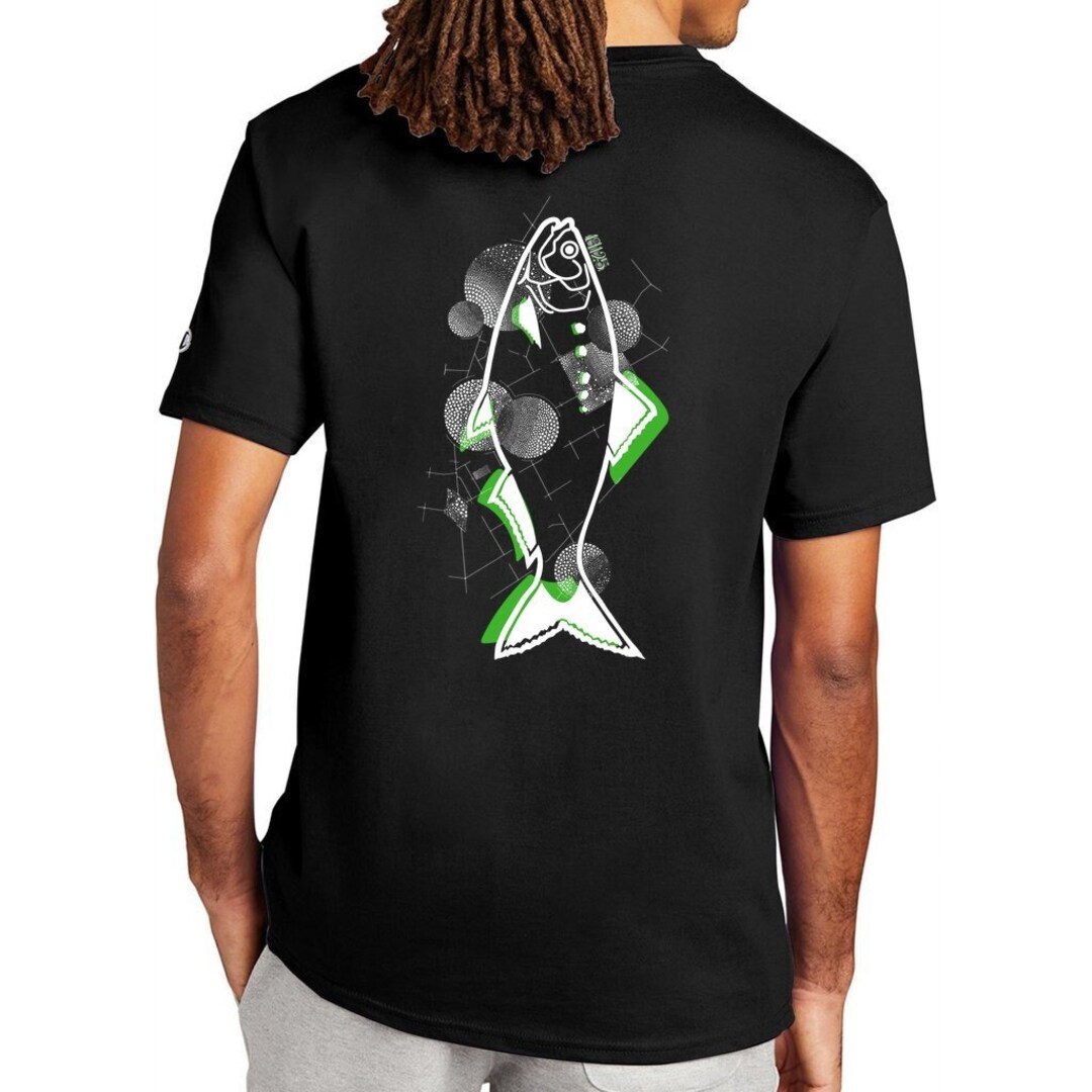 Fishtown Layout on Champion T-shirt dark - Etsy