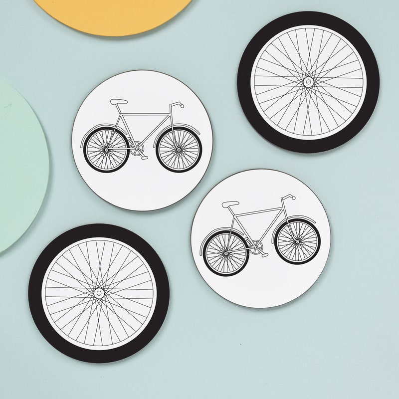 Bicycle Coasters - Etsy