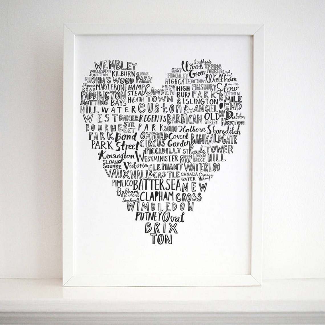 My Heart Belongs to London Print London Map London Tube - Etsy