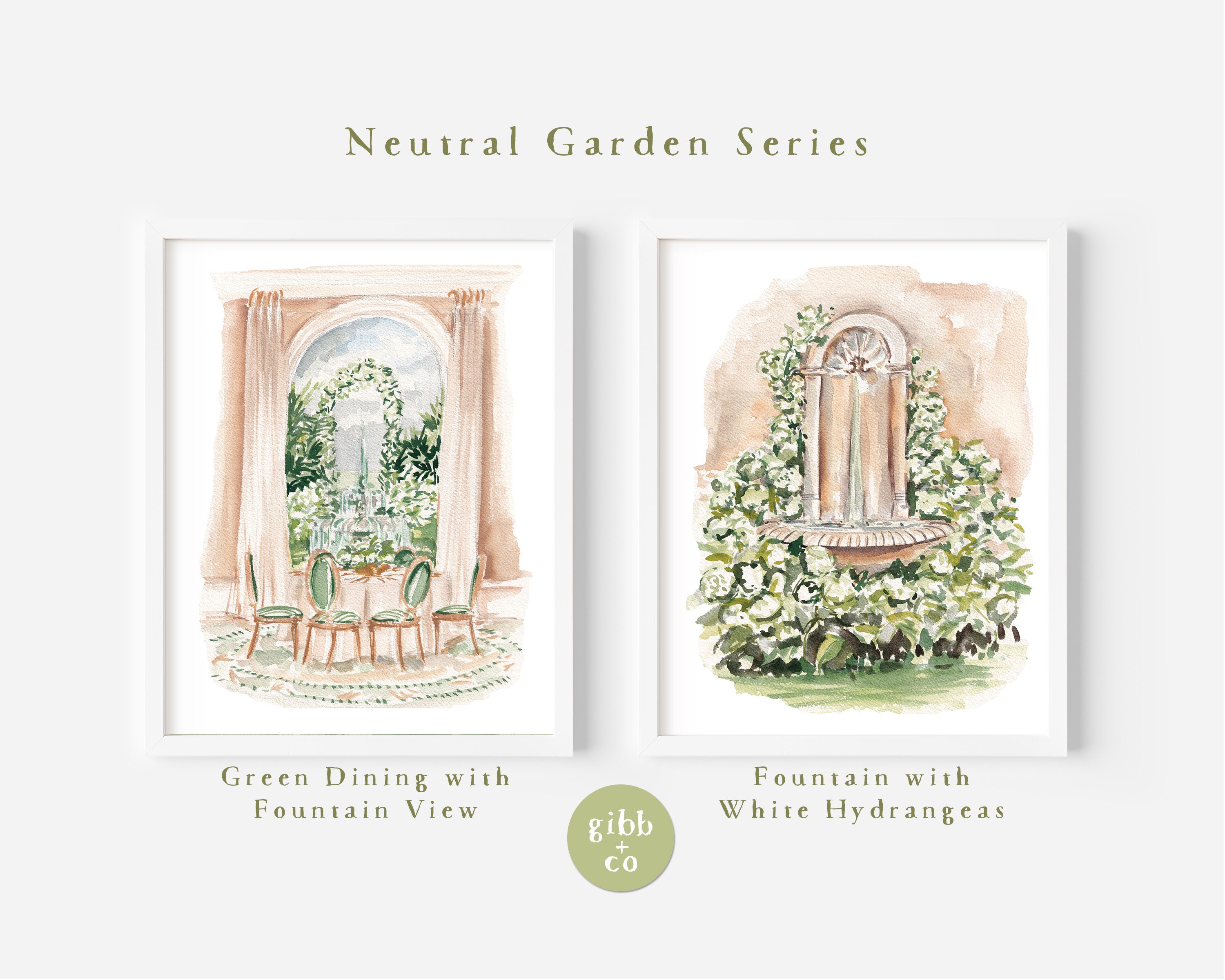Garden Floral Art Neutral Color Art Print Art Print Garden - Etsy