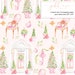 Pink Christmas Charleston Door Wrapping Paper Pink Green - Etsy