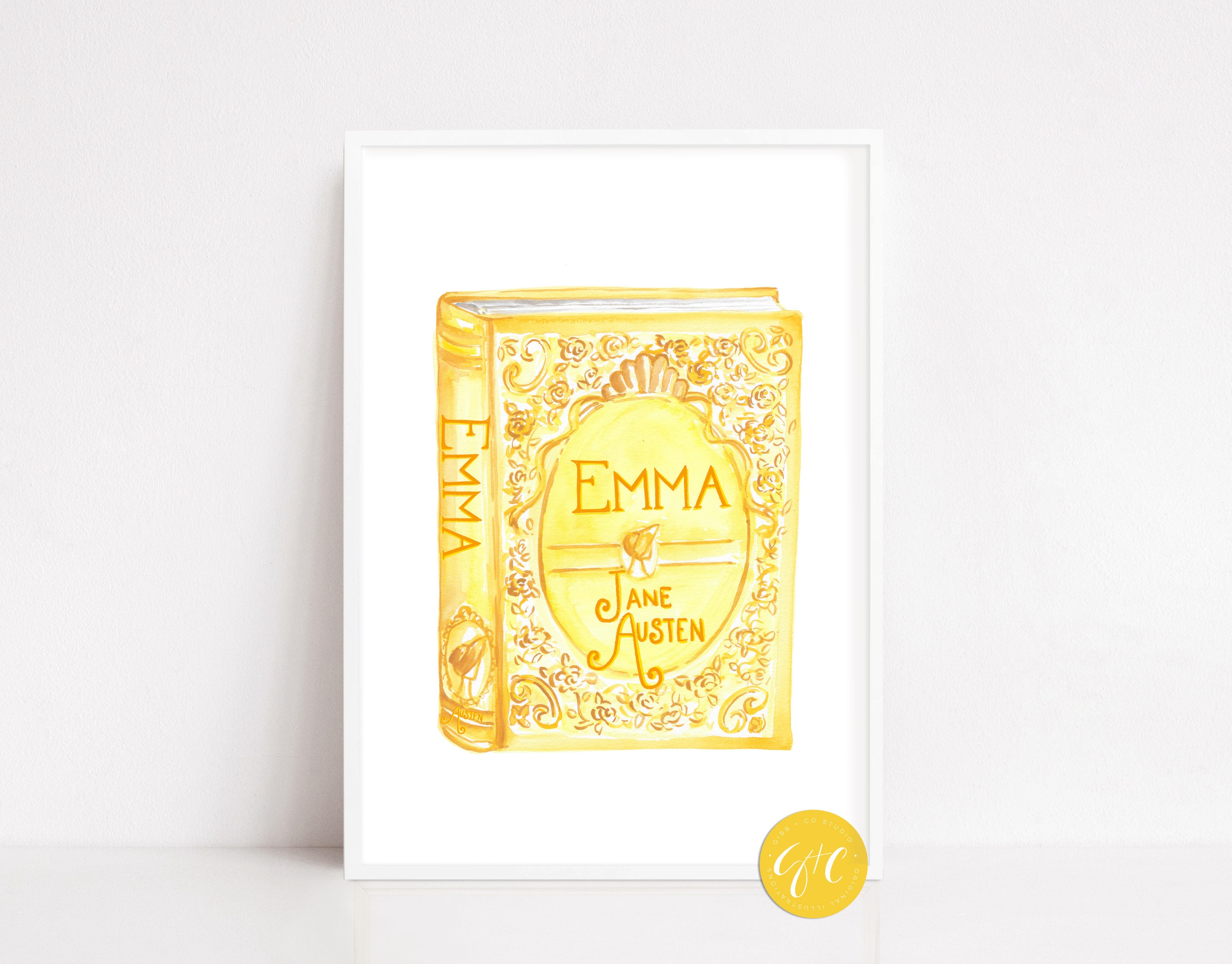 Jane Austen Fan Art Emma Scene Quote Vintage Book Cover - Etsy