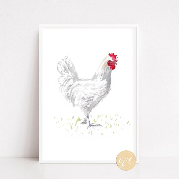 Rustic Chicken Art - Etsy