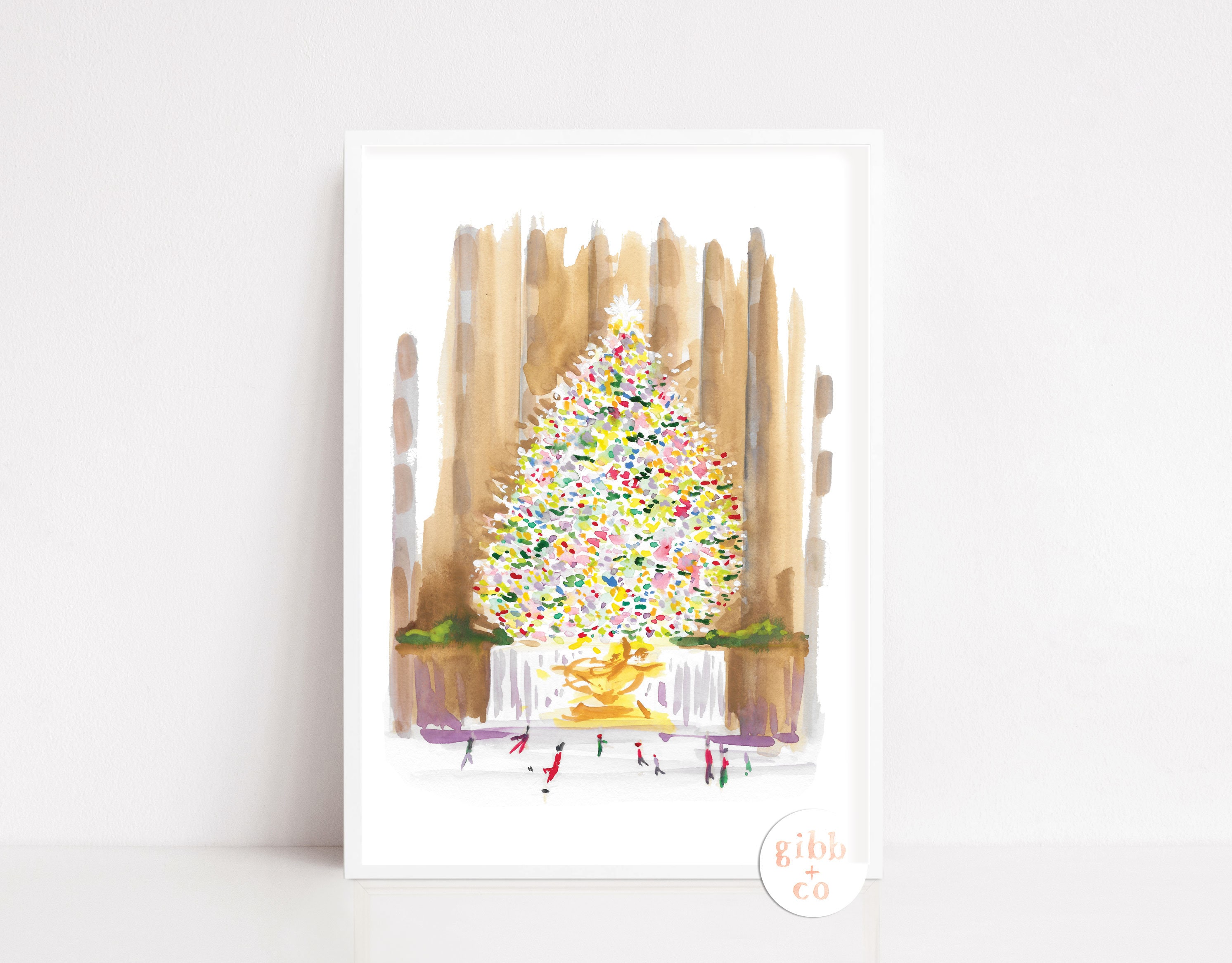 Rockefeller Christmas Tree, New York Collage, Rockefeller Holiday Tree ...