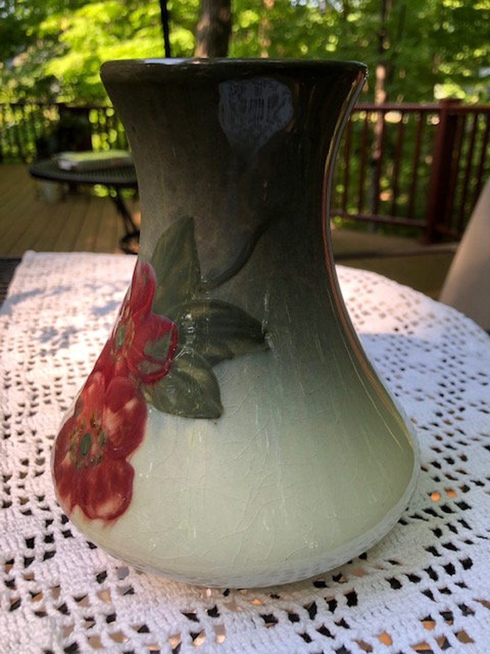 Weller Pottery Vase Etna Wild Roses 1906 American Art Pottery - Etsy