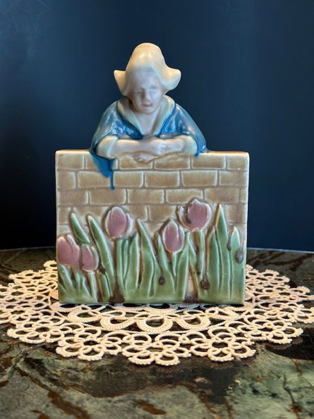 Rookwood Pottery Bookend Dutch Girl Sally Toohey Vintage American Art ...