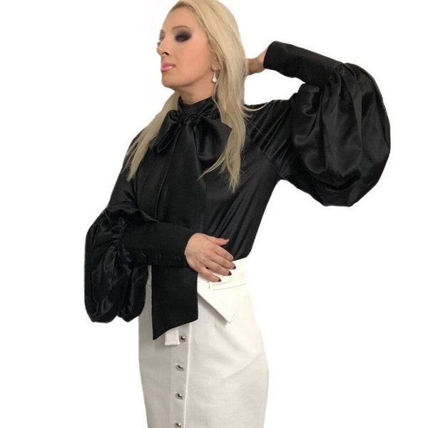 Collarless Blouse - Etsy