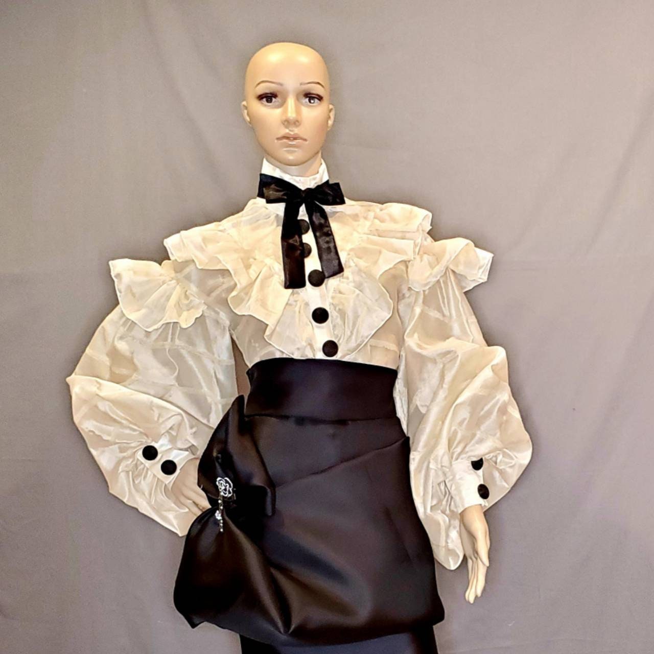 Ruffles Silk Blouse in Sizes XS S M L XL 2XL 3XL 4XL - Etsy