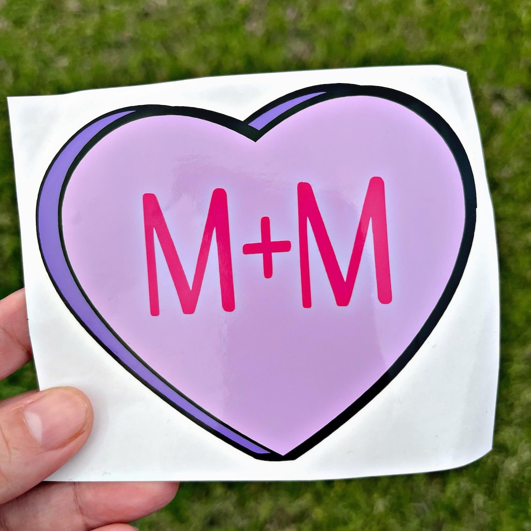 Custom Conversation Heart Decal | Custom Candy Heart Decal ...