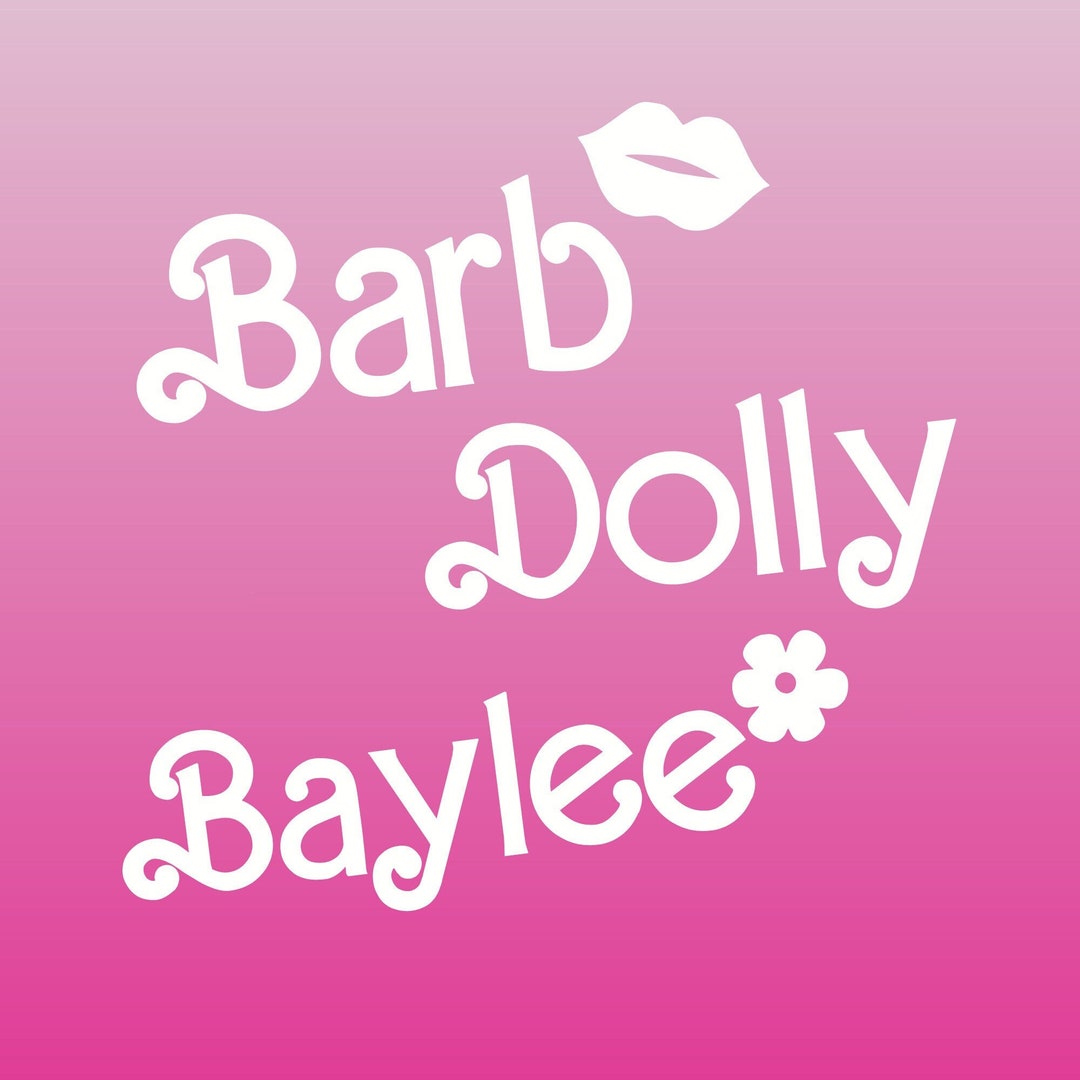 Custom Doll Name Decal | Custom Kids Name Decal | Custom Name Decal ...