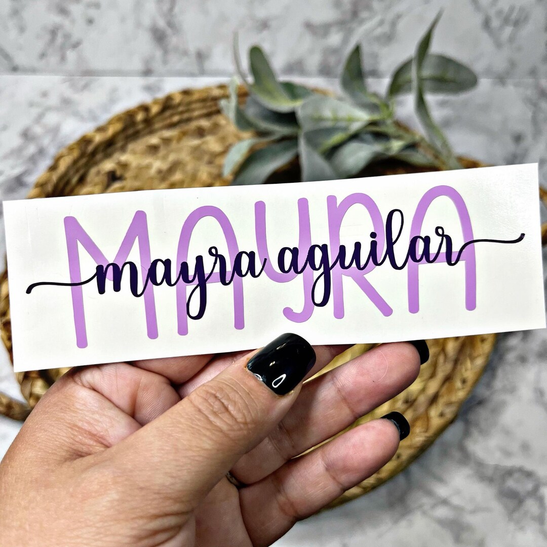 Layered Custom Name Decal | Script Name Sticker | Personalized Name ...