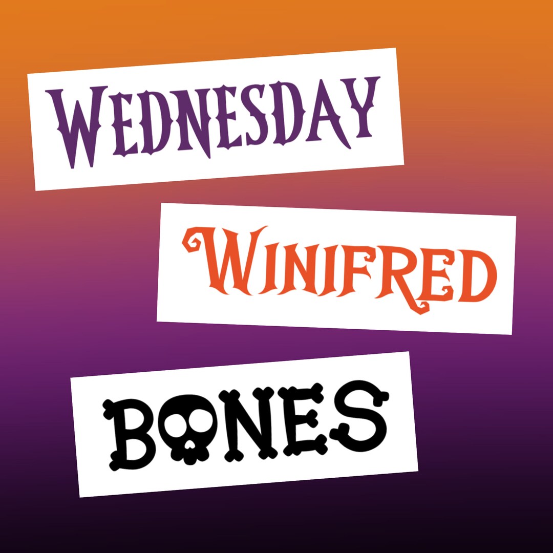 Halloween Font Custom Name Decal | Spooky Name Sticker | Halloween Name ...