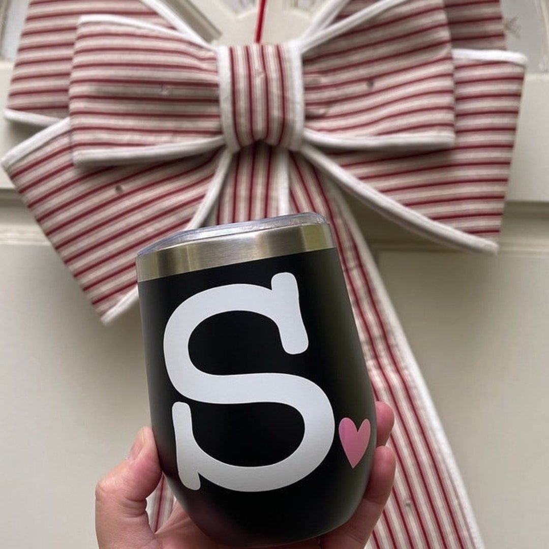 Single Letter Decal | Initial Sticker | Personalized Initial Decal ...