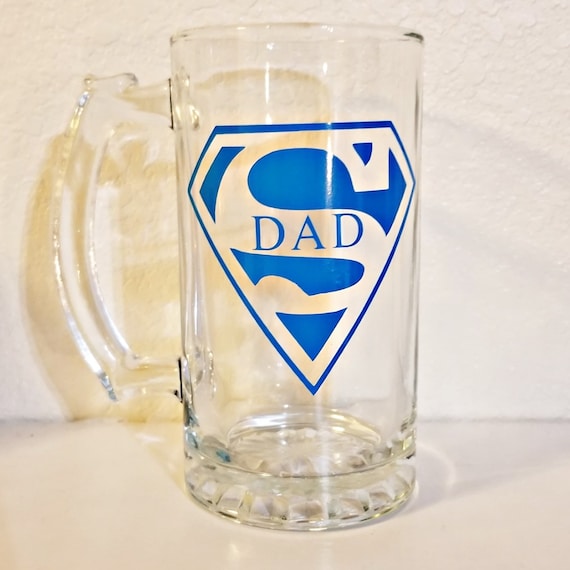 Father's Day Dad Decal Superdad Decal Beer Mug Decal | Etsy