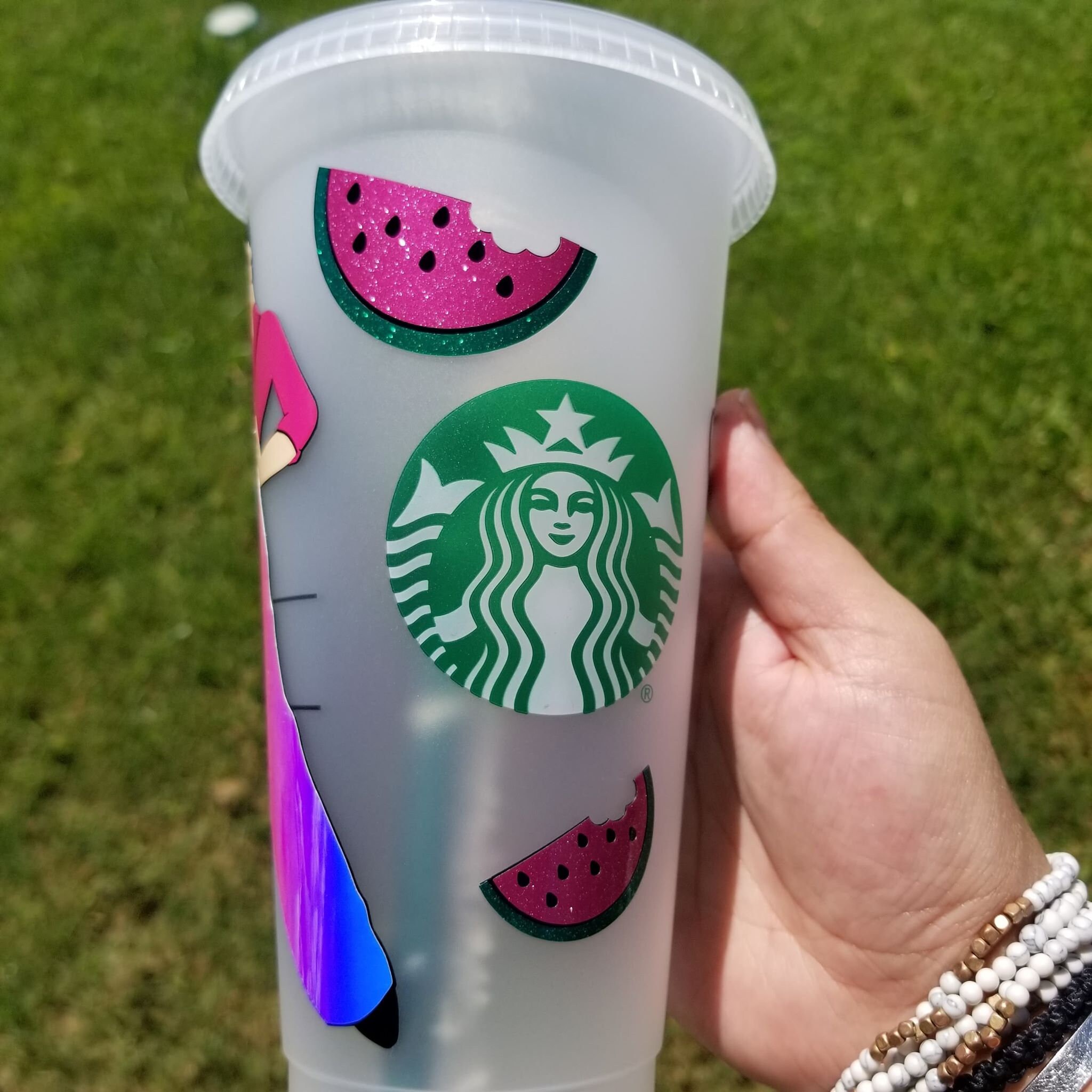 Custom Starbucks Cup Personalized Starbucks Cup Watermelon | Etsy