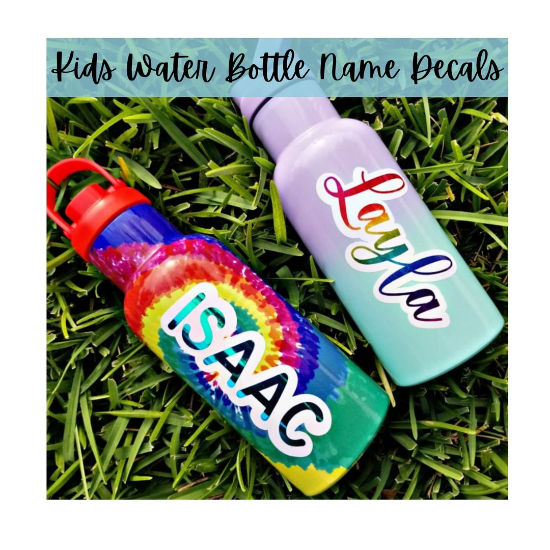 Back to School | Personalized Name Decal | Kids Water Bottle Decal ...