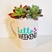 Hello Weekend Mug Vinyl Decal DIY Mug DIY Vinyl Decal Sticker - Etsy