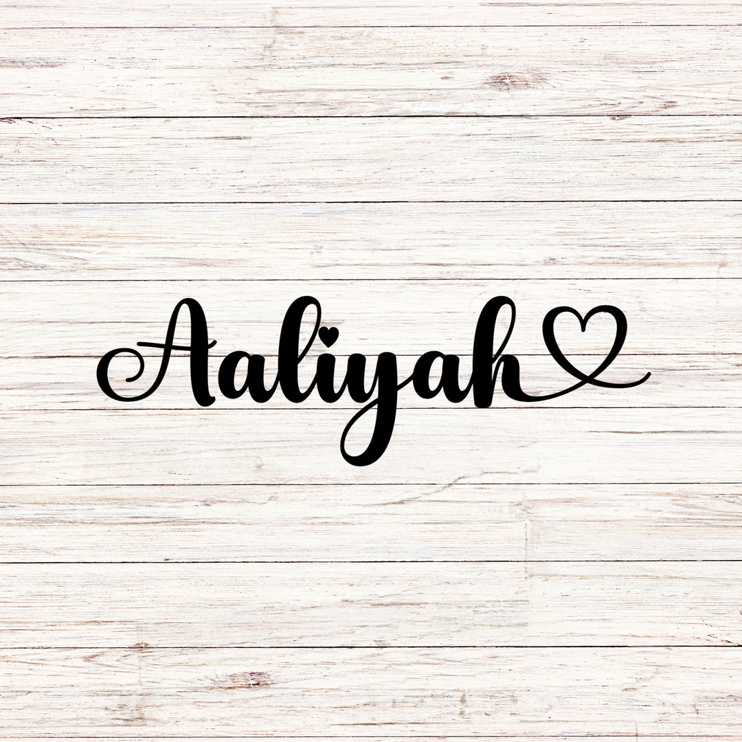 Heart Font Decal | Custom Heart Decal | Personalized Decal | Valentine ...