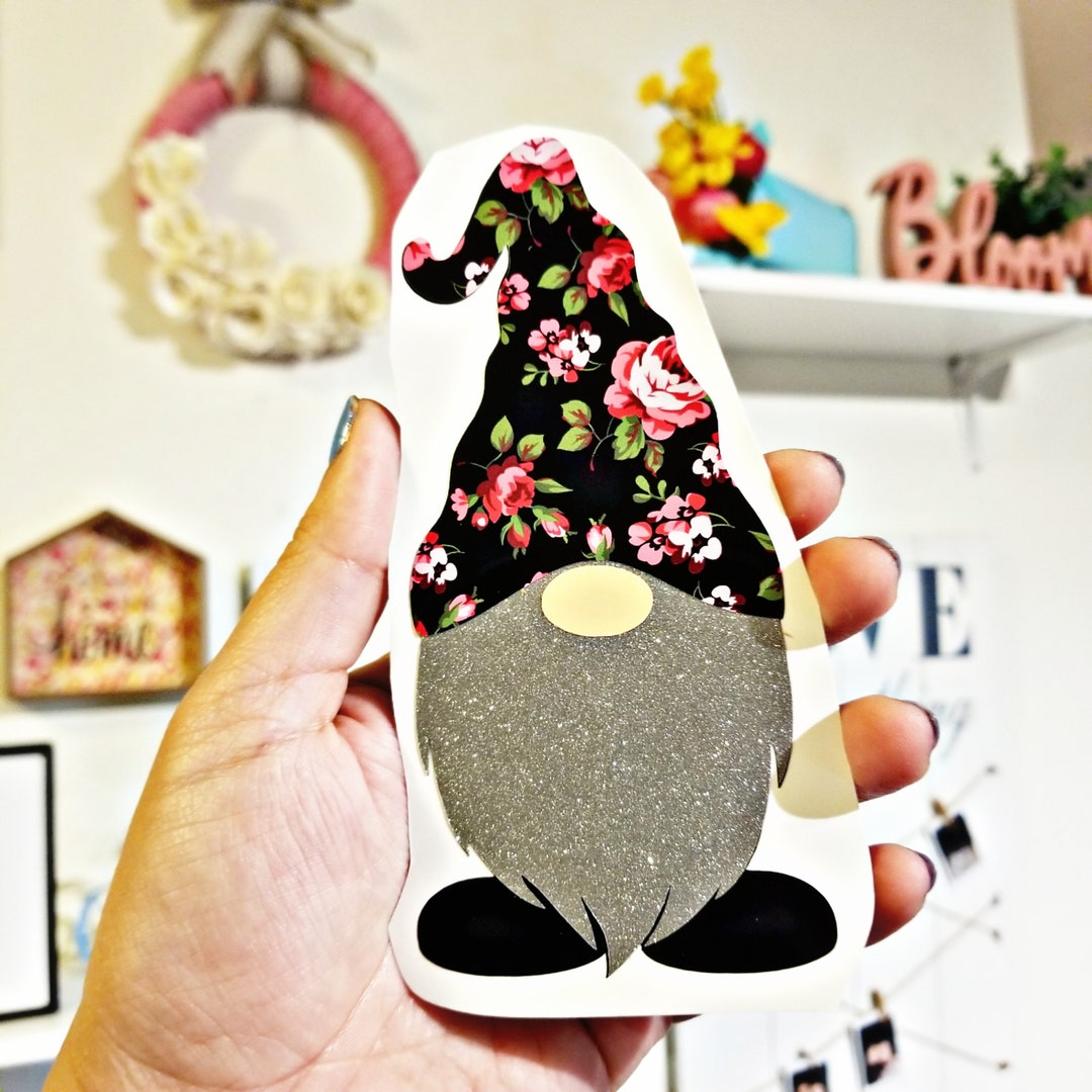 Gnome Vinyl Sticker | Spring Gnome Decals | Tumbler Decals | Laptop ...