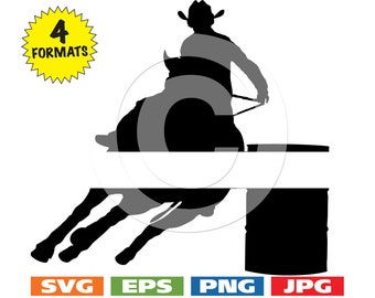 Barrel racing svg | Etsy