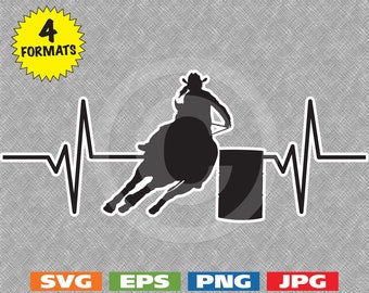 Barrel racing svg | Etsy