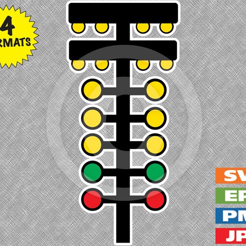 Drag Racing Tree Color Svg Cutting File PLUS Eps/vector - Etsy Canada