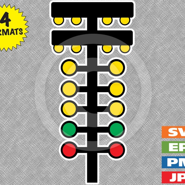 Drag Racing Christmas Tree Png - Etsy