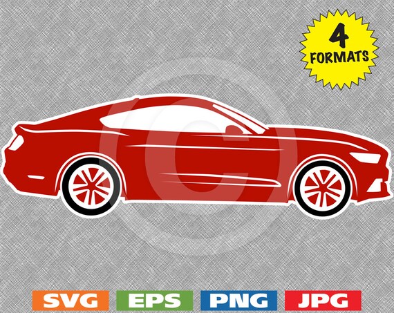 2015 Muscle Car in Color svg cutting file PLUS eps/vector | Etsy