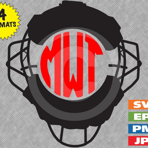 Catchers Mask Vector - Etsy