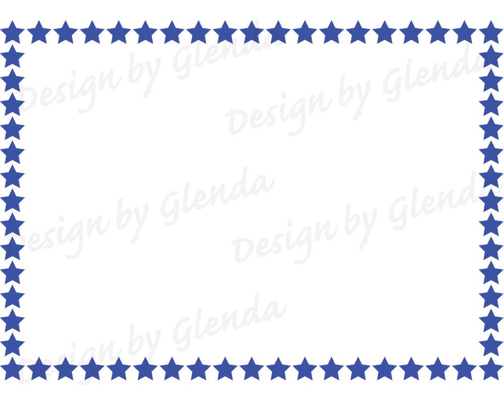 Rectangle Star Border/frame Svg Cutting File PLUS - Etsy