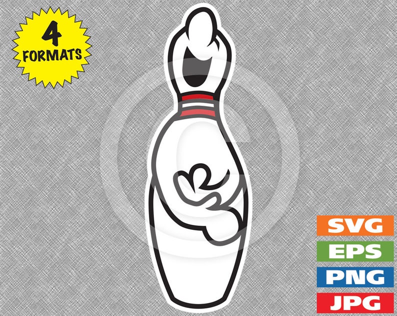 Laughing Bowling Pin Svg Cutting File PLUS Eps/vector Jpg - Etsy