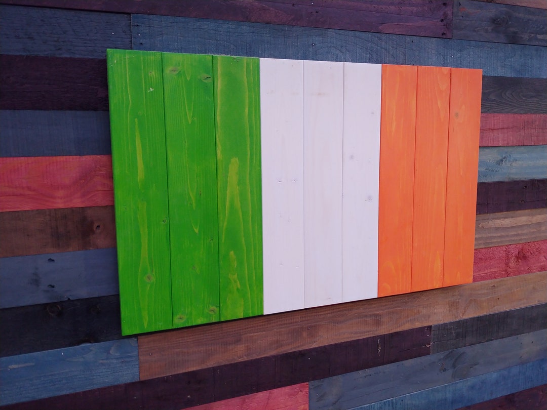Handcrafted Wooden Irish Flag/saint Patrick's Day/irish Pride/ - Etsy