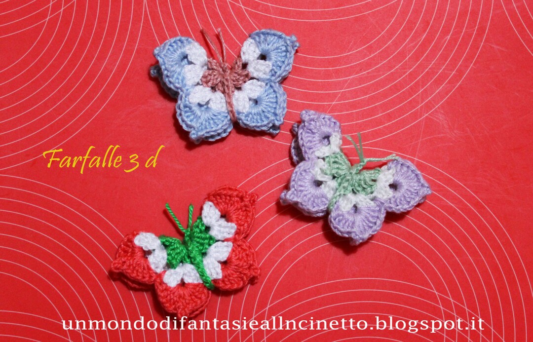 Butterflies 3d Crochet Keychain Wire - Etsy Hong Kong