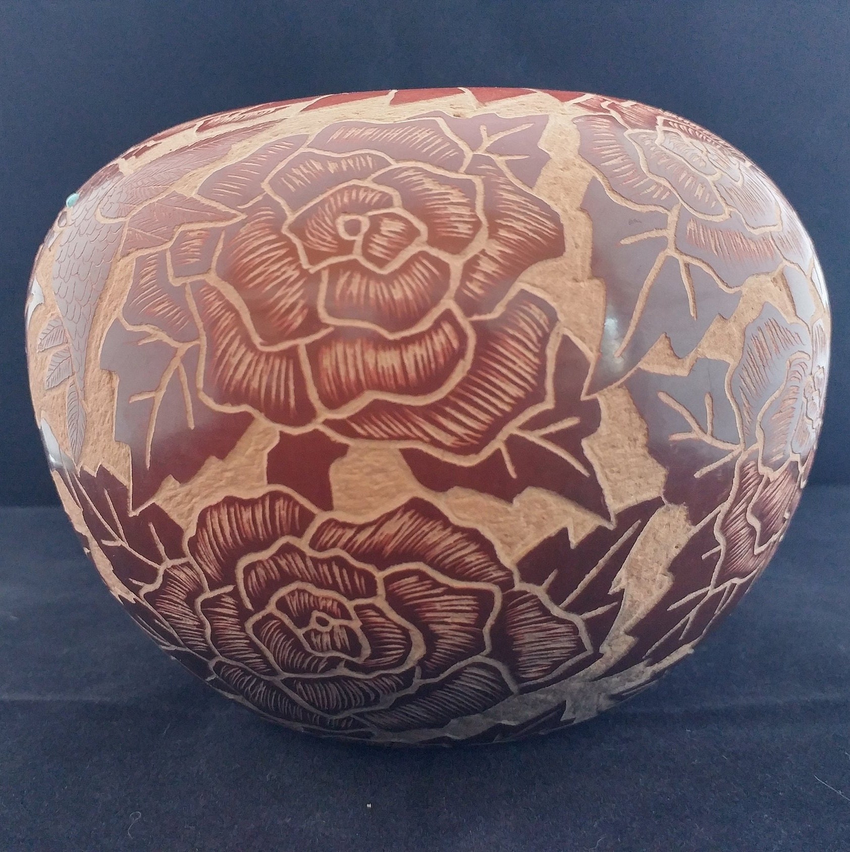 Gwen Tafoya Santa Clara Pueblo Blackware Pottery 4 3/4" Vase Signed ...