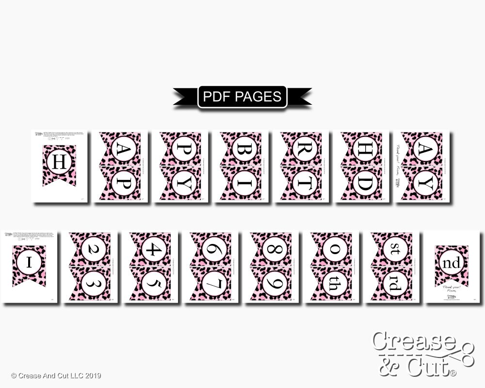 Pink Leopard Print Cheetah Print Birthday Party Decoration | Etsy