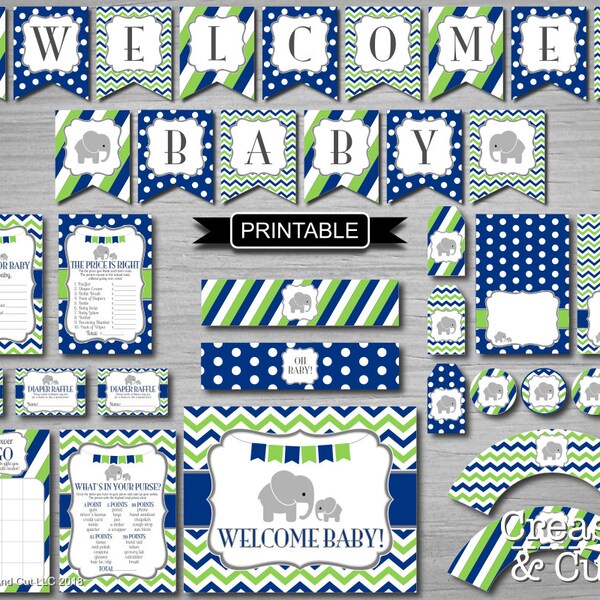 Elephant Lime Green - Etsy