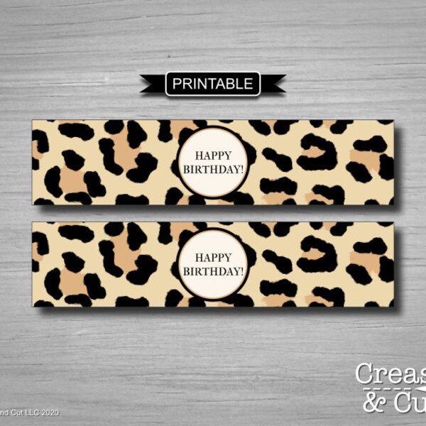Cheetah Labels - Etsy