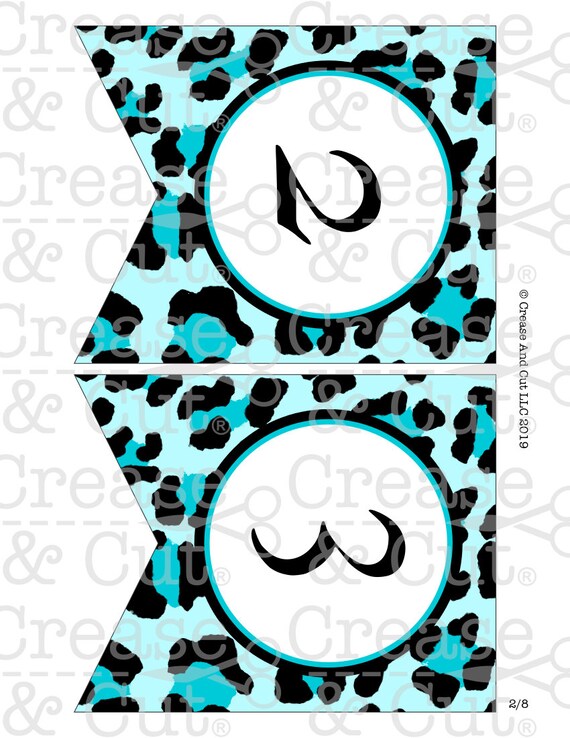 Green And Blue Cheetah Print