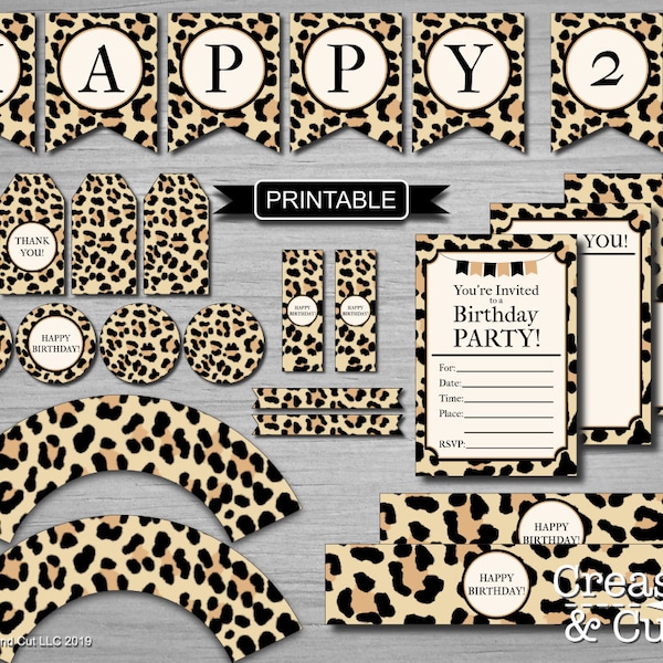 Leopard Party Decorations - Etsy