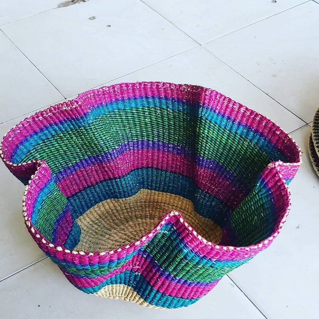 African Wave Basket Bolga Basket - Etsy